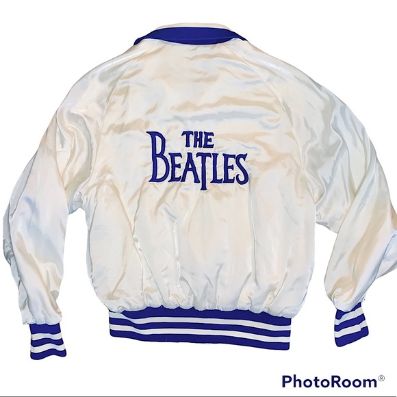 Vintage | Jackets & Coats | Vintage 97s The Beatles Jacket Rare Satin ...